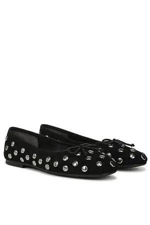 Sam Edelman Alie Studded Ballet Flats - Black