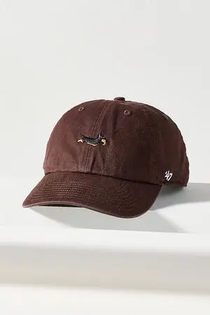 '47 Embroidered Dog Icon Baseball Cap Brown Dashchund