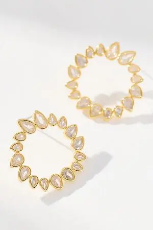 Gold Crystal Earrings