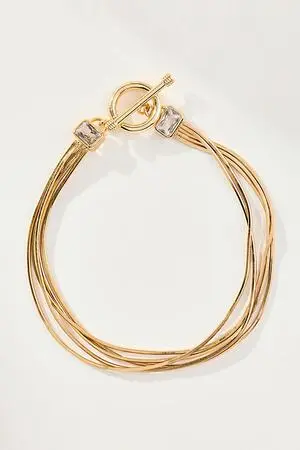 Anthropologie Multi-strand Layered Bracelet - Gold