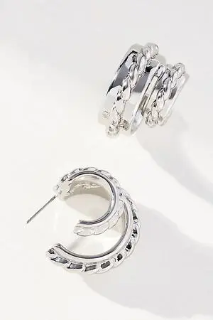 Silver Hoop Earrings