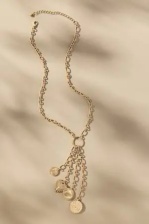 Anthropologie Multi Locket Link Necklace