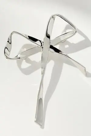 Anthropologie Metal Bow Brooch