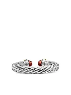 David Yurman Petite Cable Rhodolite Ring - Silver