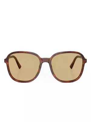 Miu Miu Geometric Sunglasses - Brown