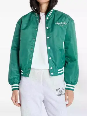 SPORTY & RICH Striped Varsity Jacket