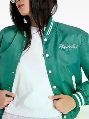 SPORTY & RICH Striped Varsity Jacket