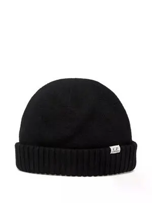 C.P. COMPANY Ribbed-knit Beanie - Black