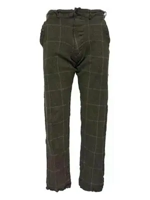 Comme Des Garçons Checked Trousers