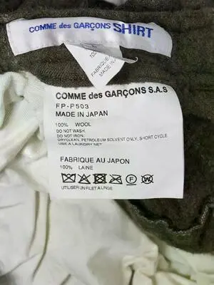 Comme Des Garçons Checked Trousers