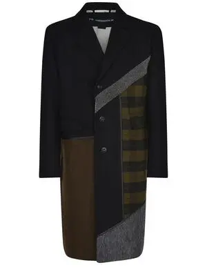 Andersson Bell Wool-blend Patchwork Coat