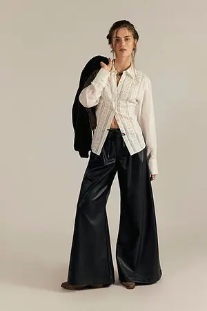 Women's Vegan Leather Pants