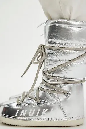 Free People Mountain High Metallic Snow Boots