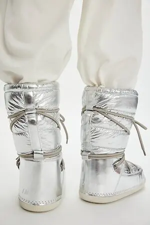Free People Mountain High Metallic Snow Boots