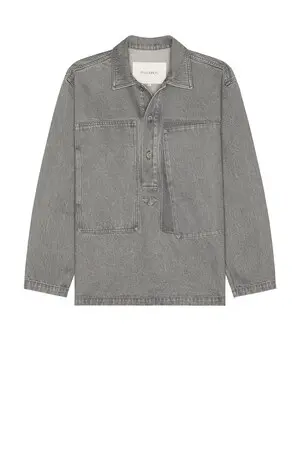 Men's Gray Denim Shirts