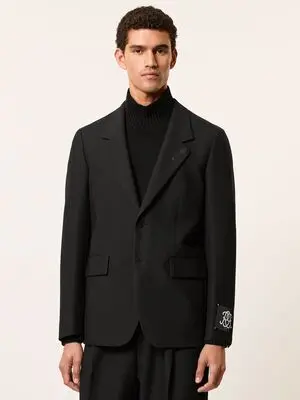 REISS Arley Monogram Relaxed Single-breasted Blazer