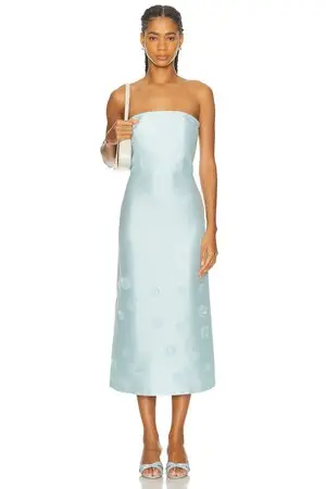 MARLIES GRACE Lucille Midi Dress - Clear Blue