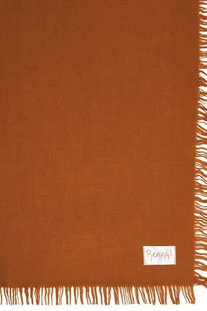 Renggli Wool Twill Scarf In Orange