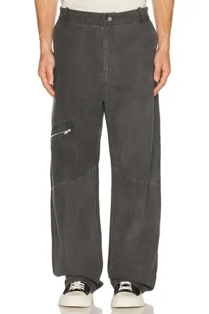 REPRESENT Workwear Pant - Washed Black