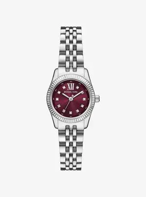 Michael Kors Mini Lexington Pavé Watch - Silver