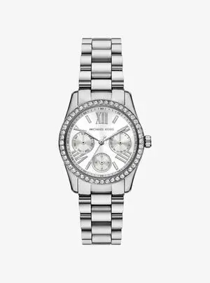 Michael Kors Pavé Bezel Watch - Silver