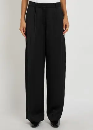 TOTÊME Wide-leg Satin Trousers