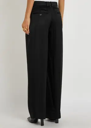 TOTÊME Wide-leg Satin Trousers