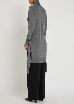 TOTEME Wool And Silk-blend Top - Grey