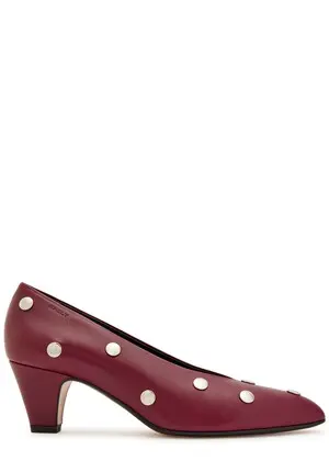Bally Aline 55 Stud-embellished Leather Pumps