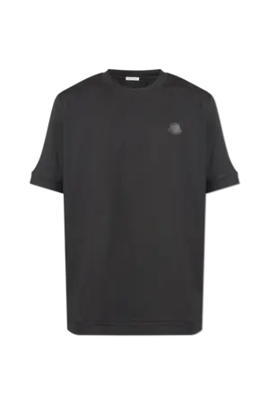 Moncler T-shirt With Logo - Black