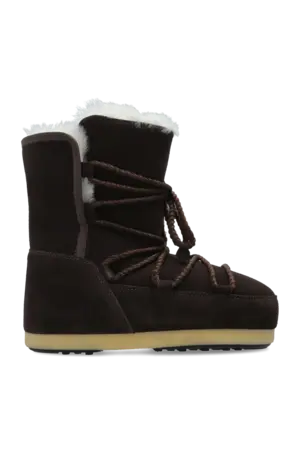 Moon Boot Mb Evx Suede & Shearling Snow Boots