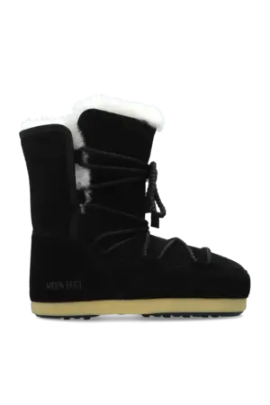 Moon Boot Suede And Shearling Snow Boots