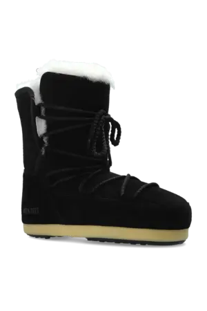 Moon Boot Suede And Shearling Snow Boots