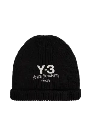 Y3 Wool Beanie - Black