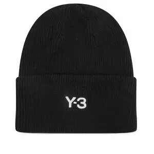 Y3 Knitted Beanie - Black