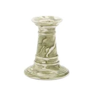 THE CONRAN SHOP Wardour Stubby Candlestick - Green