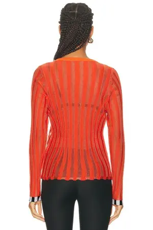 Christopher John Rogers Pleated Cardigan