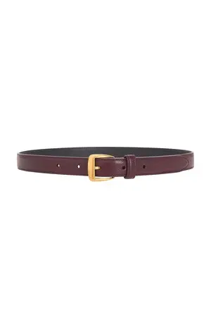Saint Laurent Fine Ceinture Belt - Hot Wine