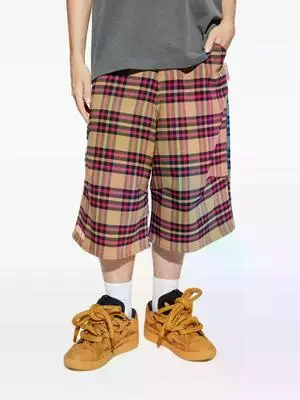 PDF Plaid Paneled Denim - Neutrals