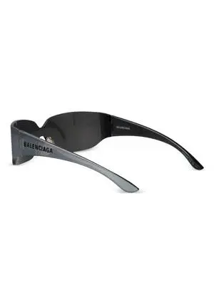 Balenciaga Logo Geometric Frame Sunglasses