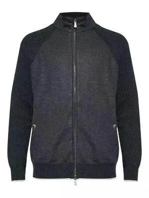 Eleventy Ribbed Zip Jacket