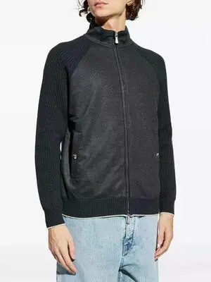 Eleventy Ribbed Zip Jacket