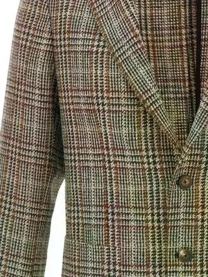 Tagliatore Single-breasted Houndstooth Blazer - Brown