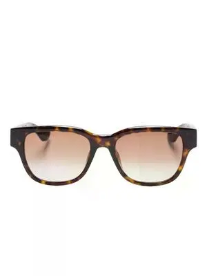 Alexander McQueen Logo-engraved Sunglasses - Brown