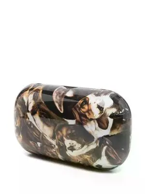 Acne Studios Animal-print Rectangle Clutch