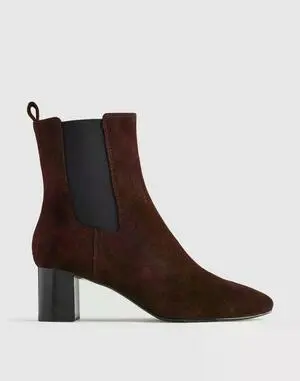 Madewell Suede Chelsea Boots - Coffee Bean
