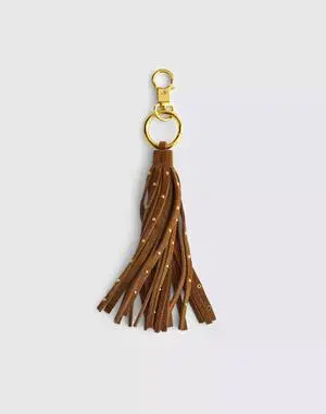 Madewell Studded Tassel Bag Charm - Dried Acorn