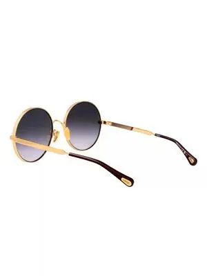 Chloé Round-frame Sunglasses - Gold