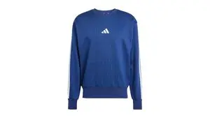 Adidas Essentials 3-stripes Fleece Sweatshirt - Dark Blue White