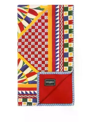 Dolce & Gabbana Patterned Blanket - Red